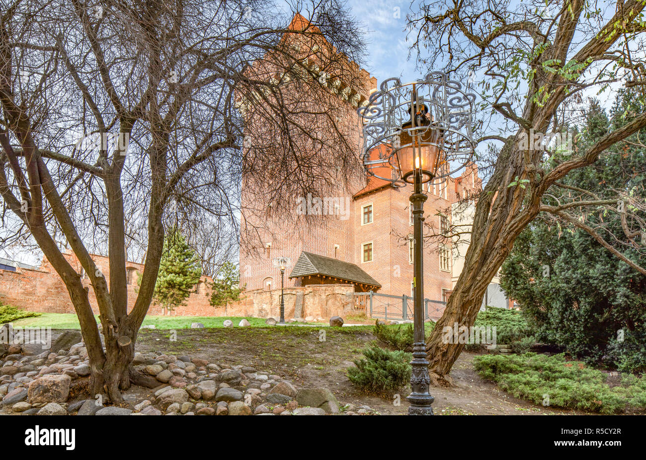 Rebuilt Royal Castle on the „Hill of Przemysl”. Poznan, Poland Stock ...