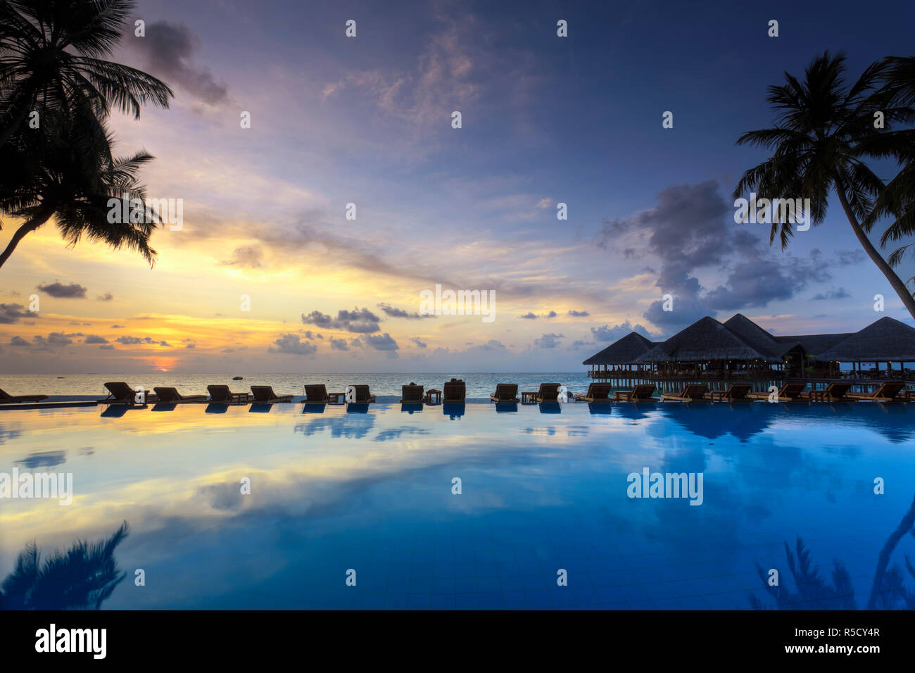 Maldives, Meemu Atoll, Medhufushi Island Stock Photo - Alamy
