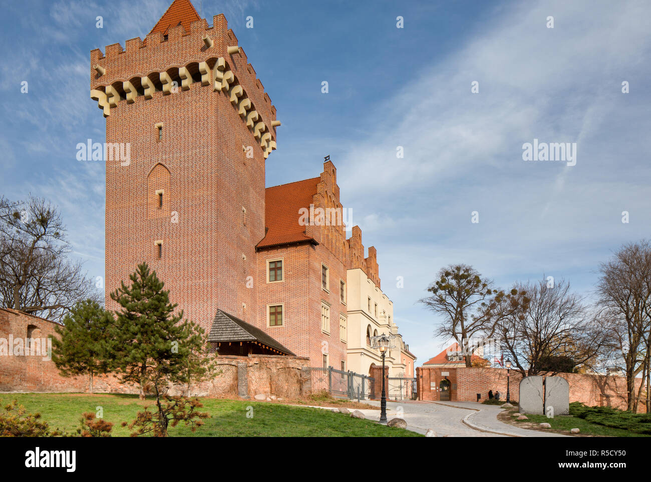 Rebuilt Royal Castle on the „Hill of Przemysl”. Poznan, Poland Stock ...