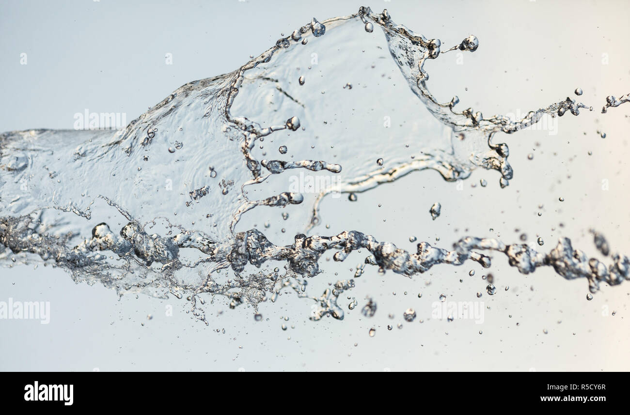 water splashes in the air Stock Photo - Alamy