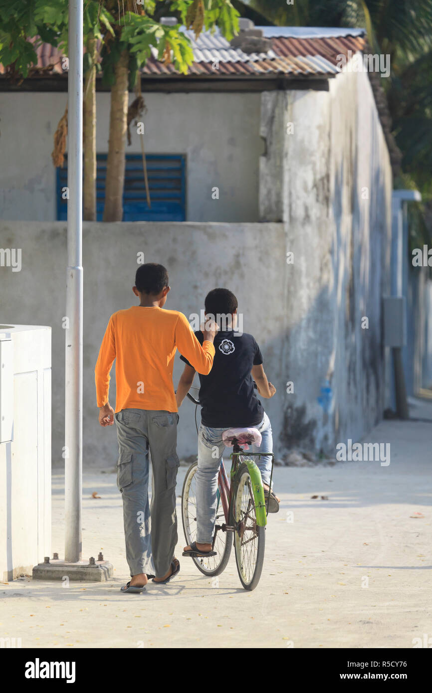 Maldives, Meemu Atoll, Muli Island Stock Photo - Alamy