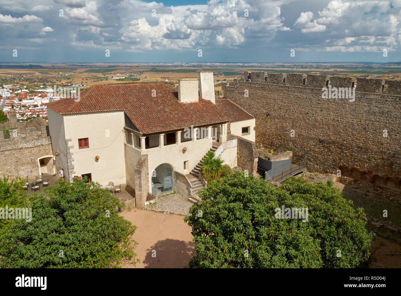 courtyard of the castle Stock Photo - Alamy