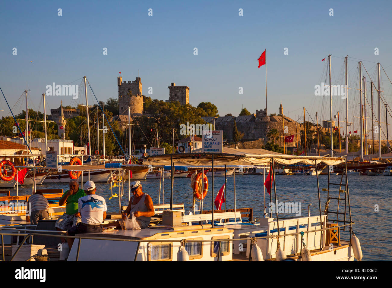 Bodrum Harbour and The Castle of St. Peter, Bodrum, Bodrum Peninsula ...