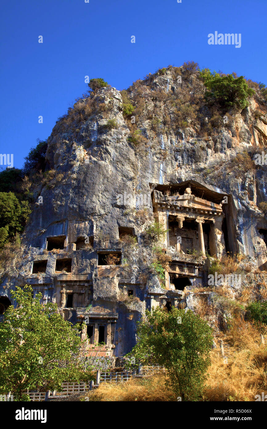 Lycian Rock Tombs, Fethiye, Turkey Stock Photo - Alamy