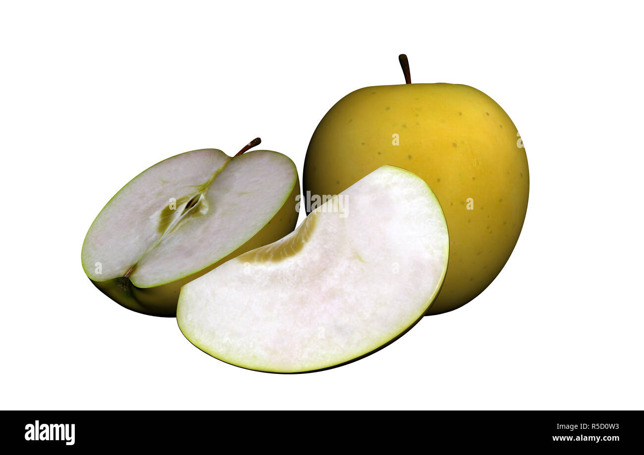 Apfel apfelstiel Cut Out Stock Images & Pictures - Alamy