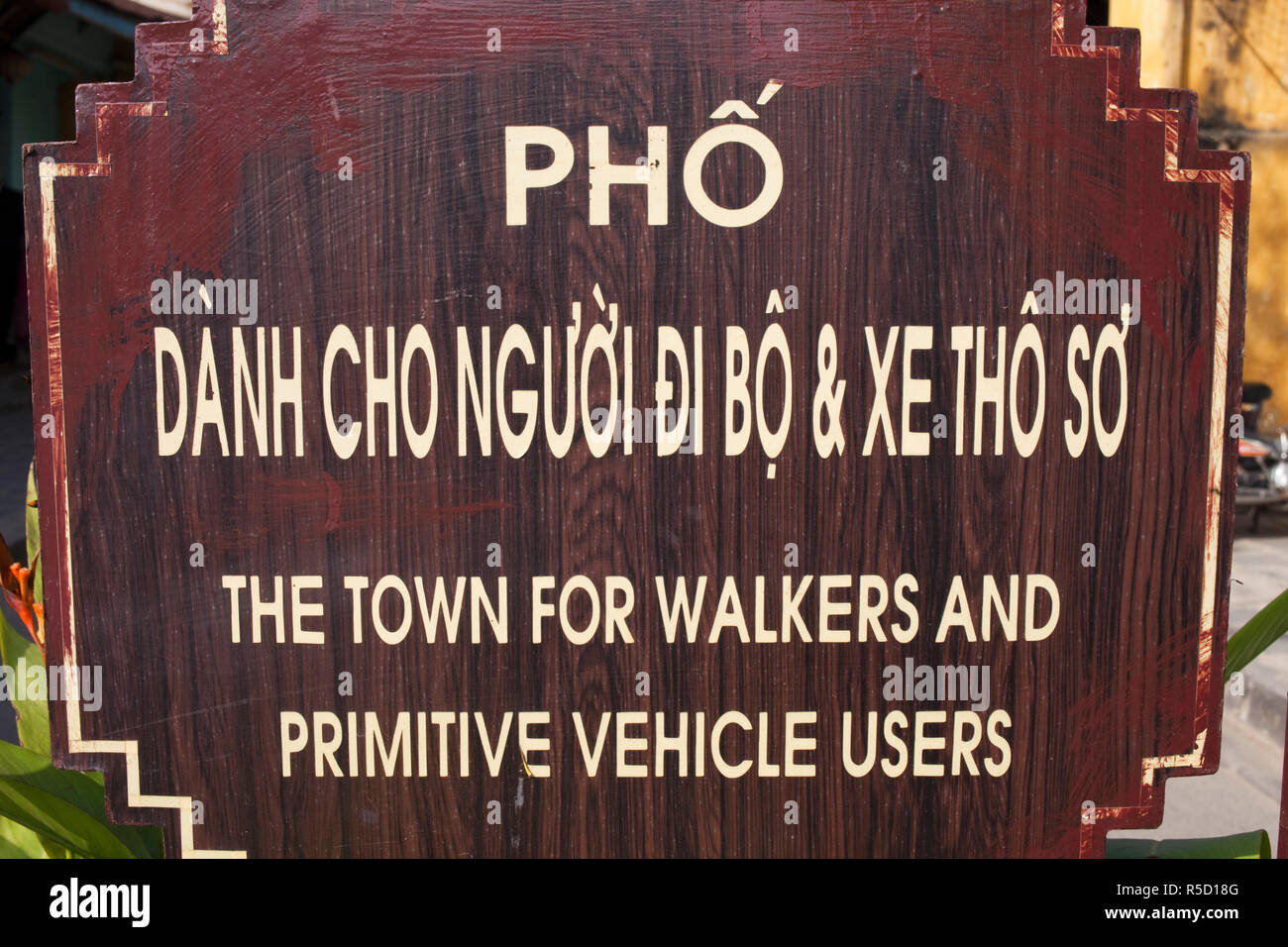 Vietnam, Hoi An, Street Sign Stock Photo - Alamy