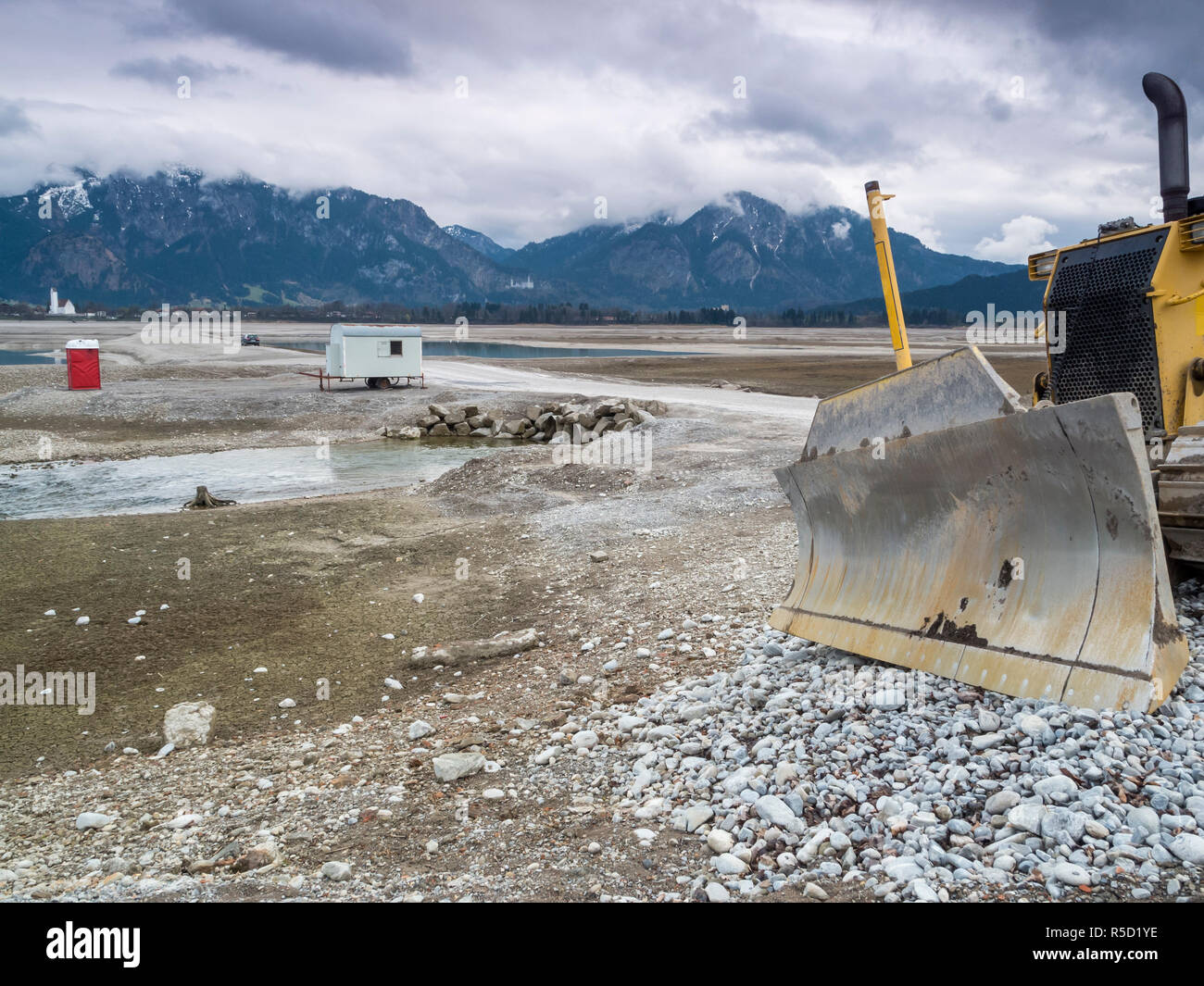 shield of a caterpillar tractor side Stock Photo - Alamy
