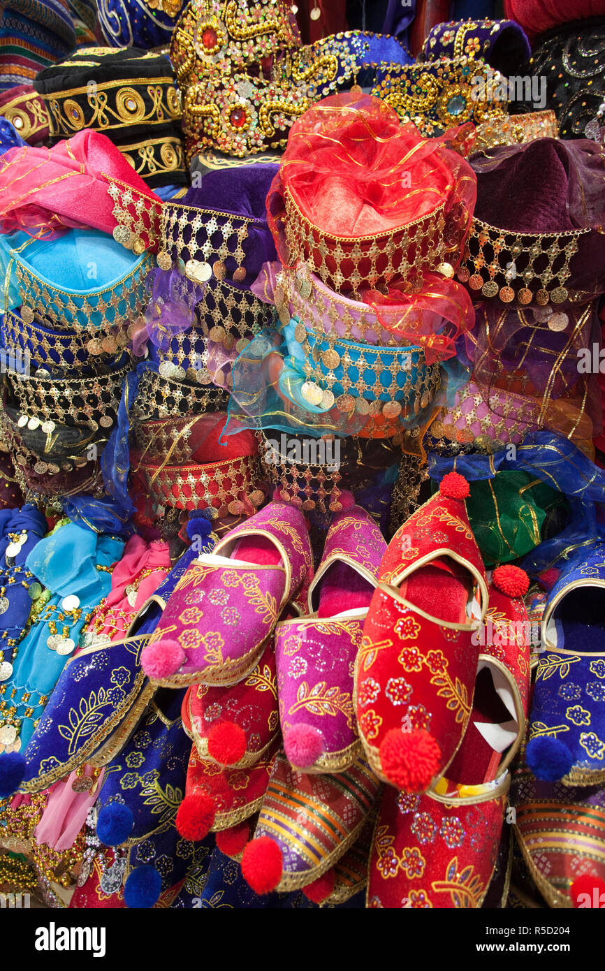 Turkey, Istanbul, Sultanahmet, Grand Bazaar, Turkish Slippers Stock ...