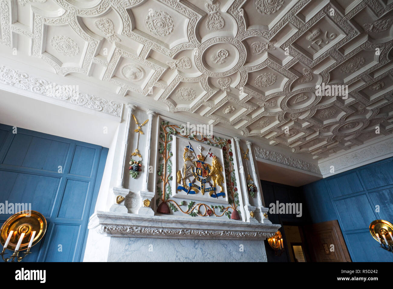 Scotland, Edinburgh, Edinburgh Castle, Interior of the Royal Palace ...