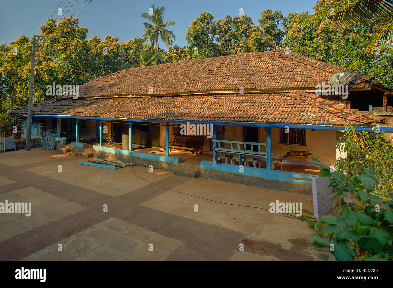 25-Jan-2011-Indian traditional village house Mango flower blossom ...