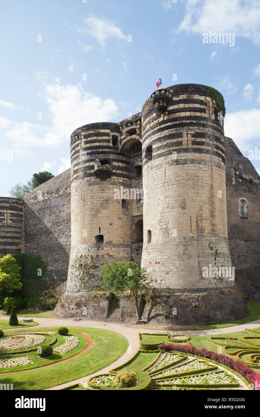 Loire valley angers castle and walls hi-res stock photography and ...