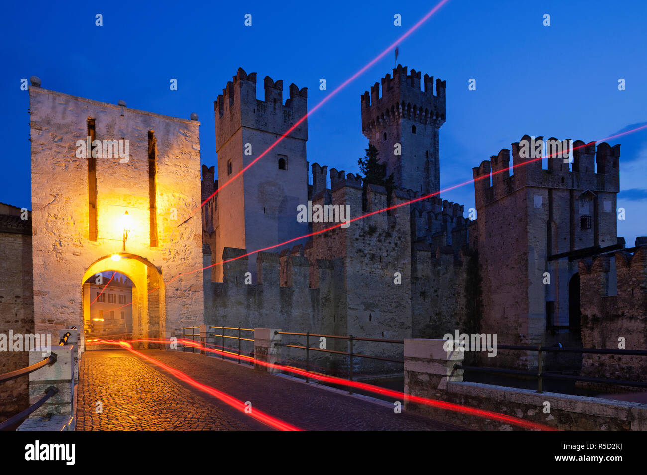 Italy, Lombardy, Lake Garda, Simione, Simione Castle Stock Photo - Alamy
