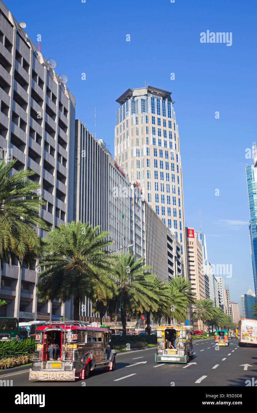 Philippines, Manila, Makati, Ayala Avenue Stock Photo - Alamy