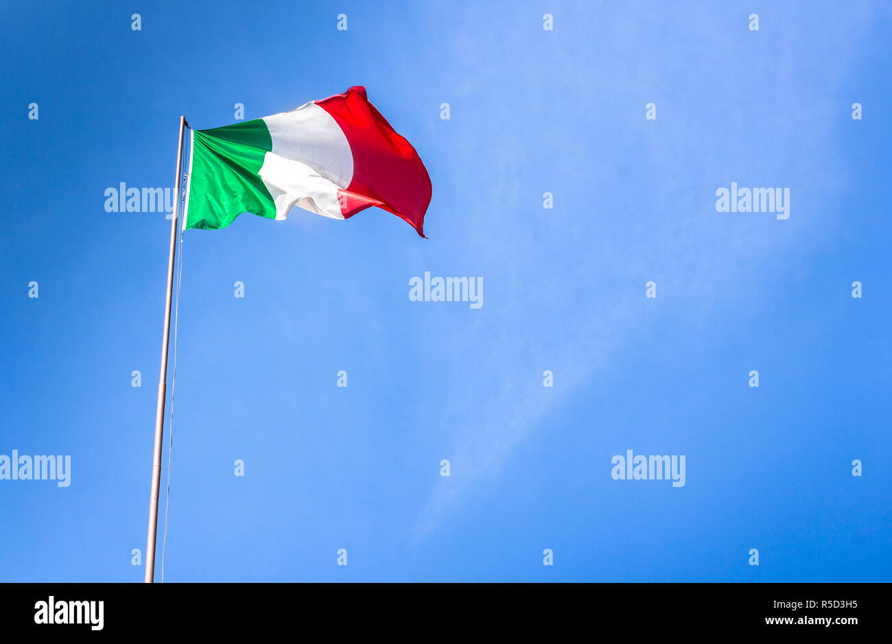 Waving flying italian flag flags hi-res stock photography and images ...