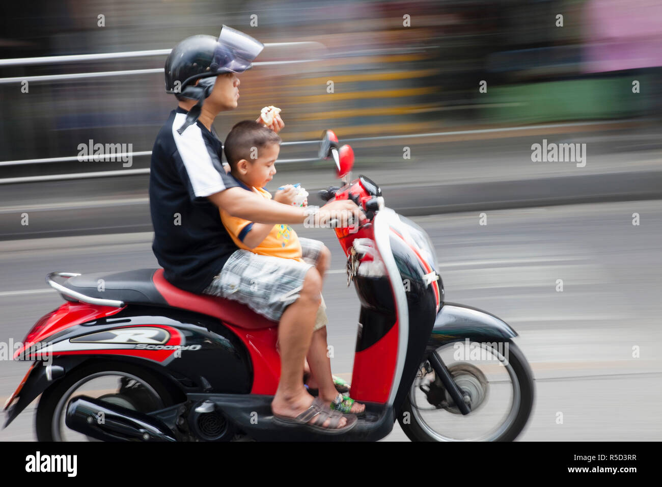 Thailand, Bangkok, Motorcycle Riders Stock Photo - Alamy