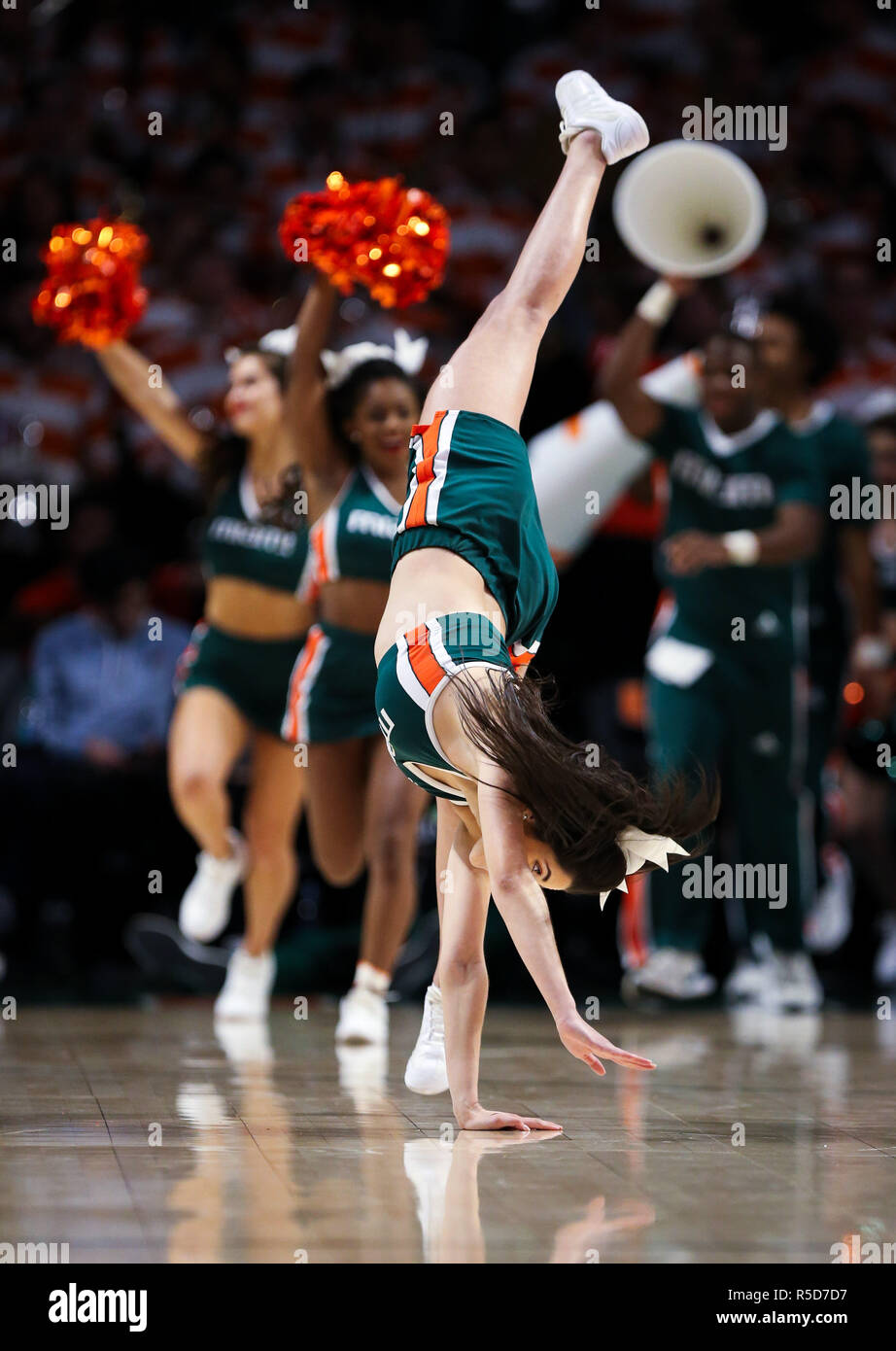 Miami hurricanes cheerleaders hi-res stock photography and images - Alamy