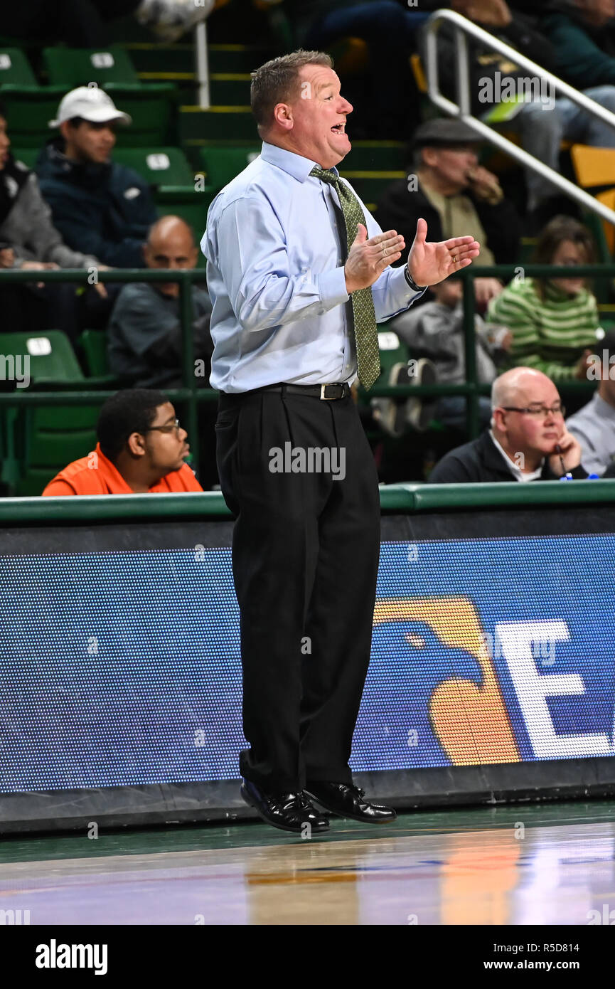 Fairfax, Virginia, USA. 28th Nov, 2018. George Mason Head Coach DAVE ...