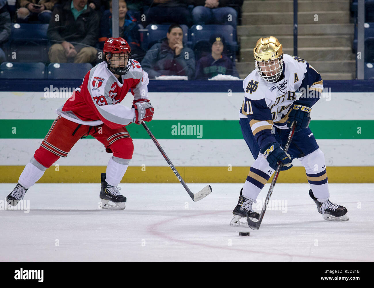 South Bend, Indiana, USA. 30th Nov, 2018. Notre Dame forward Cal Burke ...