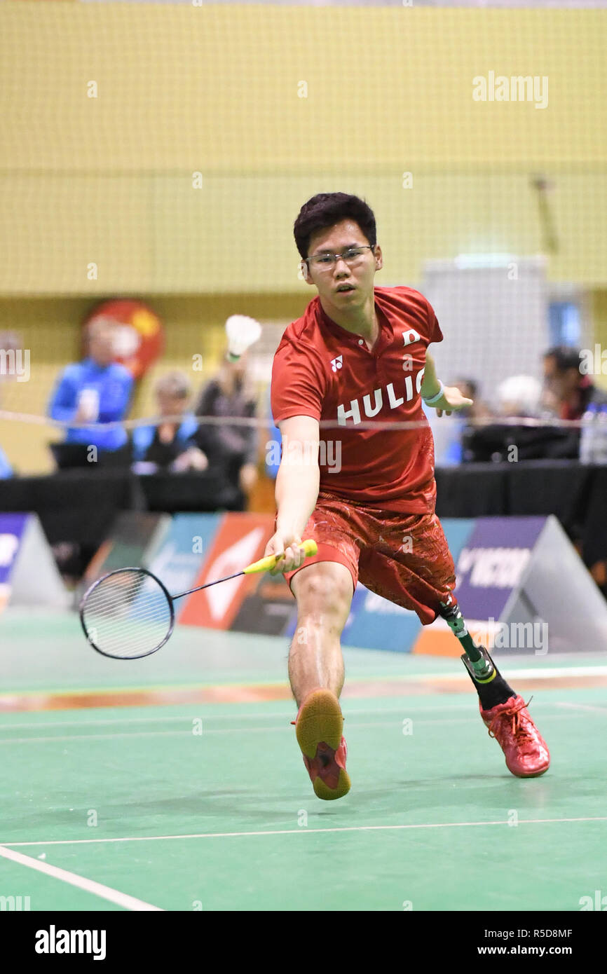 Daisuke Fujihara (Japan) during the Standing Lower 3 men's single semi ...
