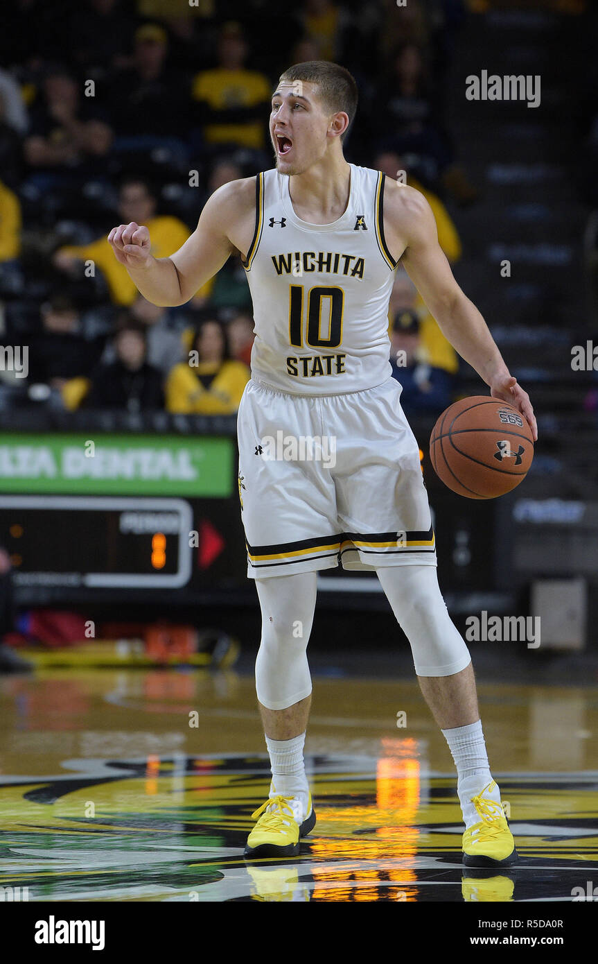 Wichita, Kansas, USA. 25th Nov, 2018. Wichita State Shockers guard Erik ...