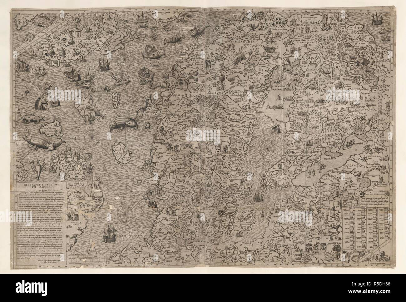 Sea creatures map hi-res stock photography and images - Alamy