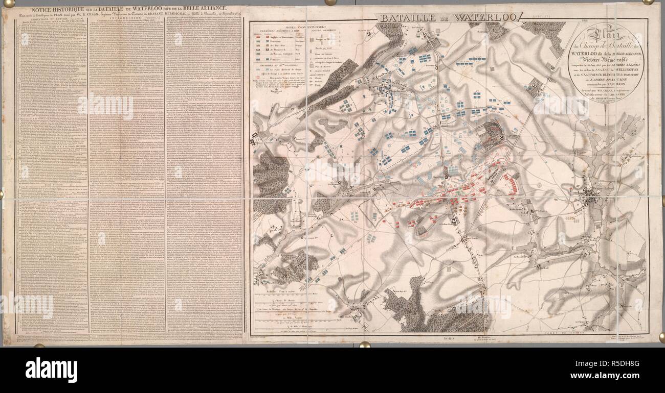 Battle of waterloo map hi-res stock photography and images - Alamy