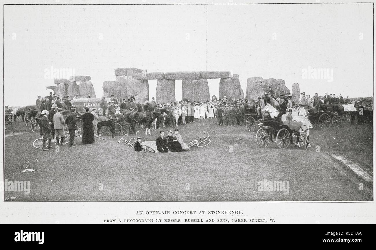 'An open-air concert at Stonehenge'. From a photograph by Messrs ...