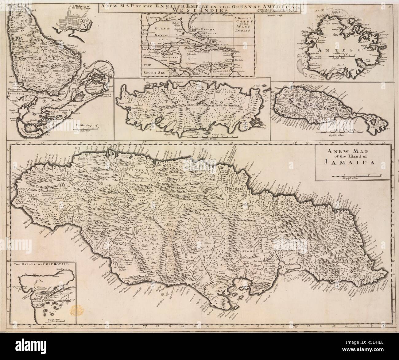 British west indies map hi-res stock photography and images - Alamy