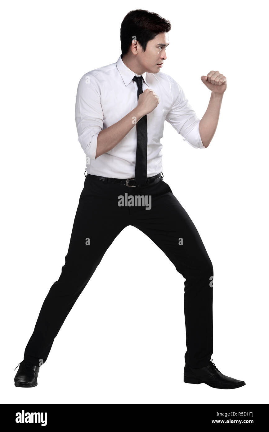 Young man boxing fighting pose hi-res stock photography and images - Alamy