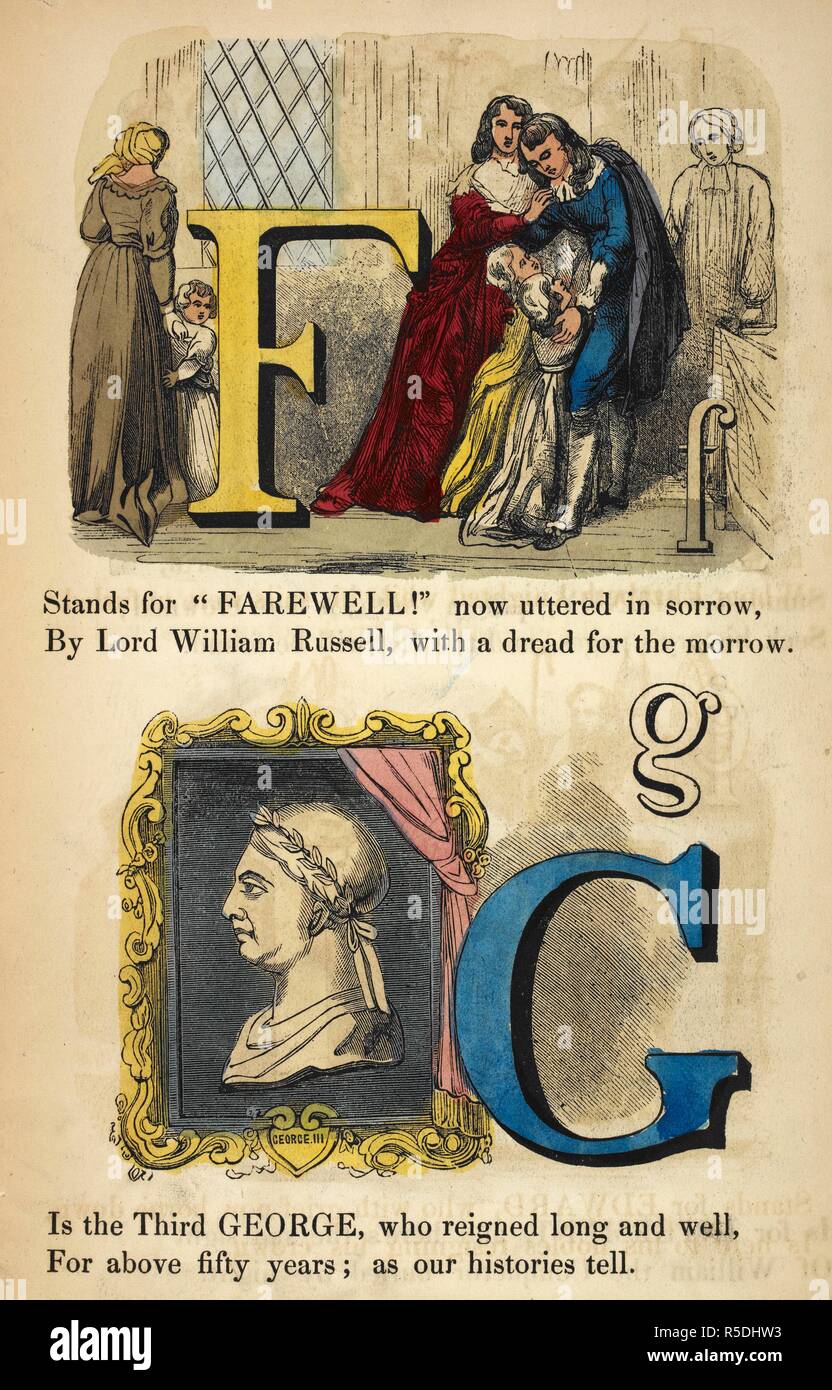 F is for farewell. G is for George III. Dean's steam-boat alphabet : a ...