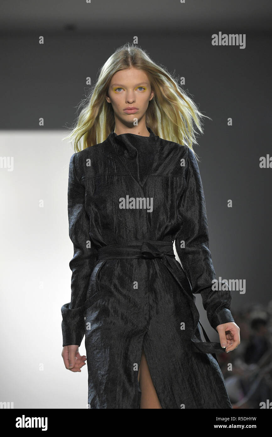 NEW YORK, NY - SEPTEMBER 11: A model walks the runway for Hogan ...
