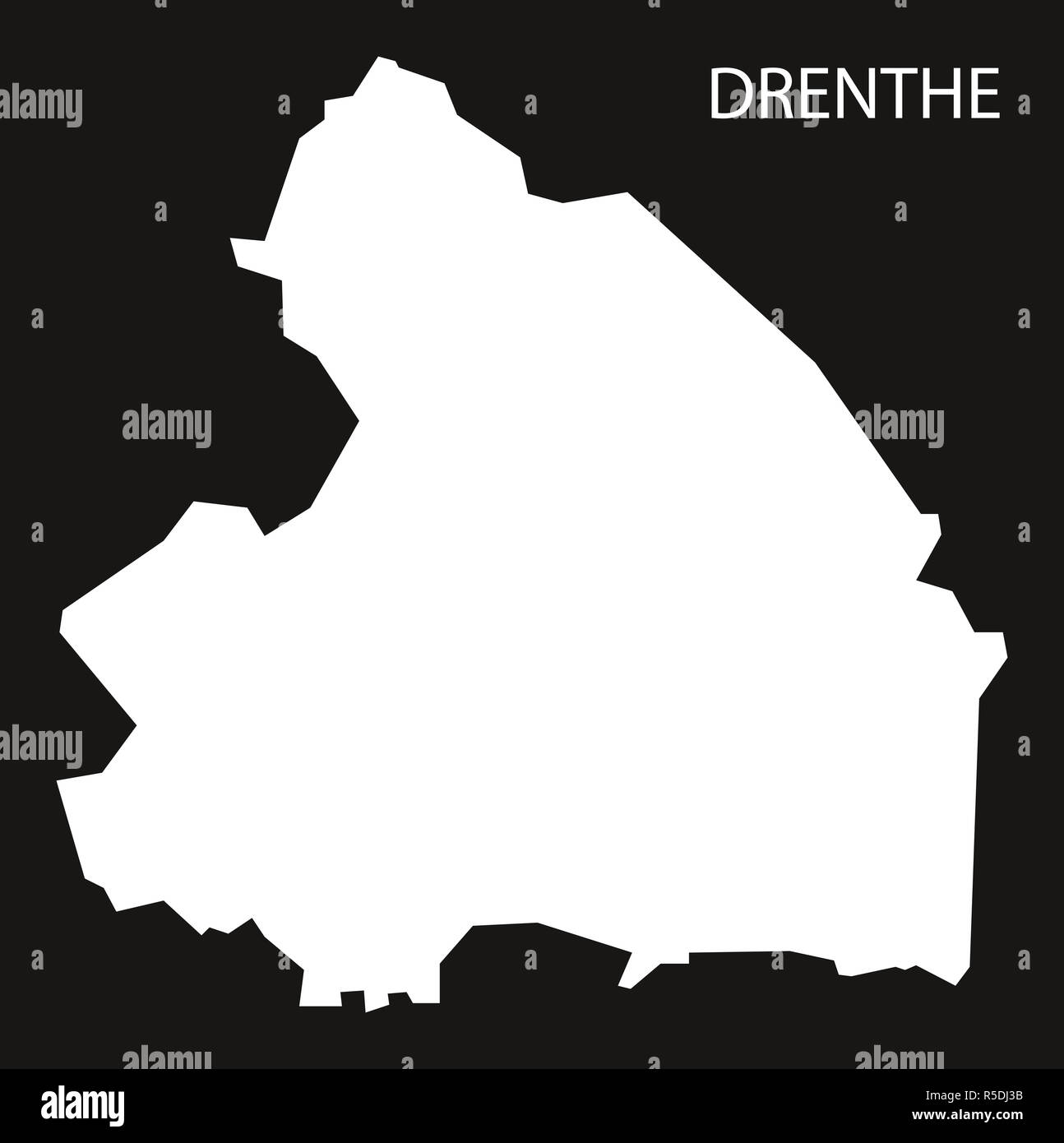 drenthe netherlands map black inverted silhouette illustration Stock ... drenthe netherlands map black inverted silhouette illustration Stock ...