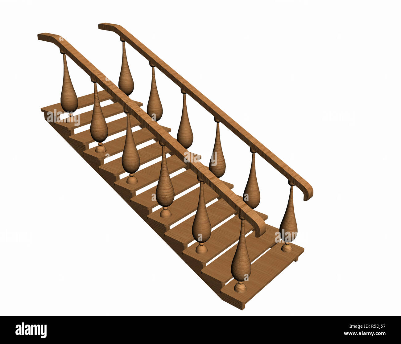 Steps railing Cut Out Stock Images & Pictures - Alamy