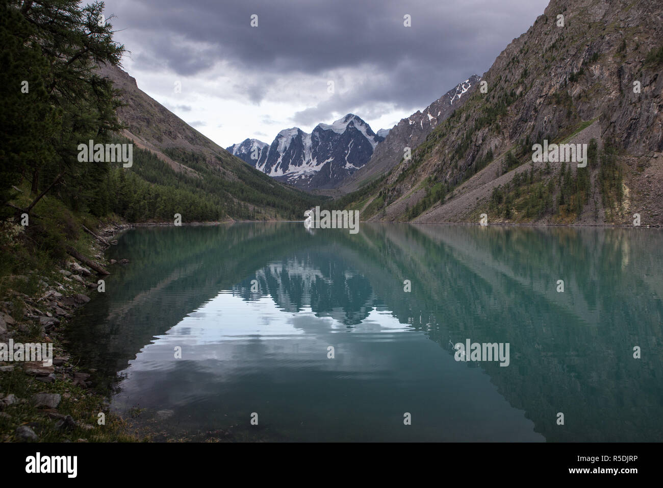 Beautiful Shavlinsky lake, Altay, Russia Stock Photo - Alamy