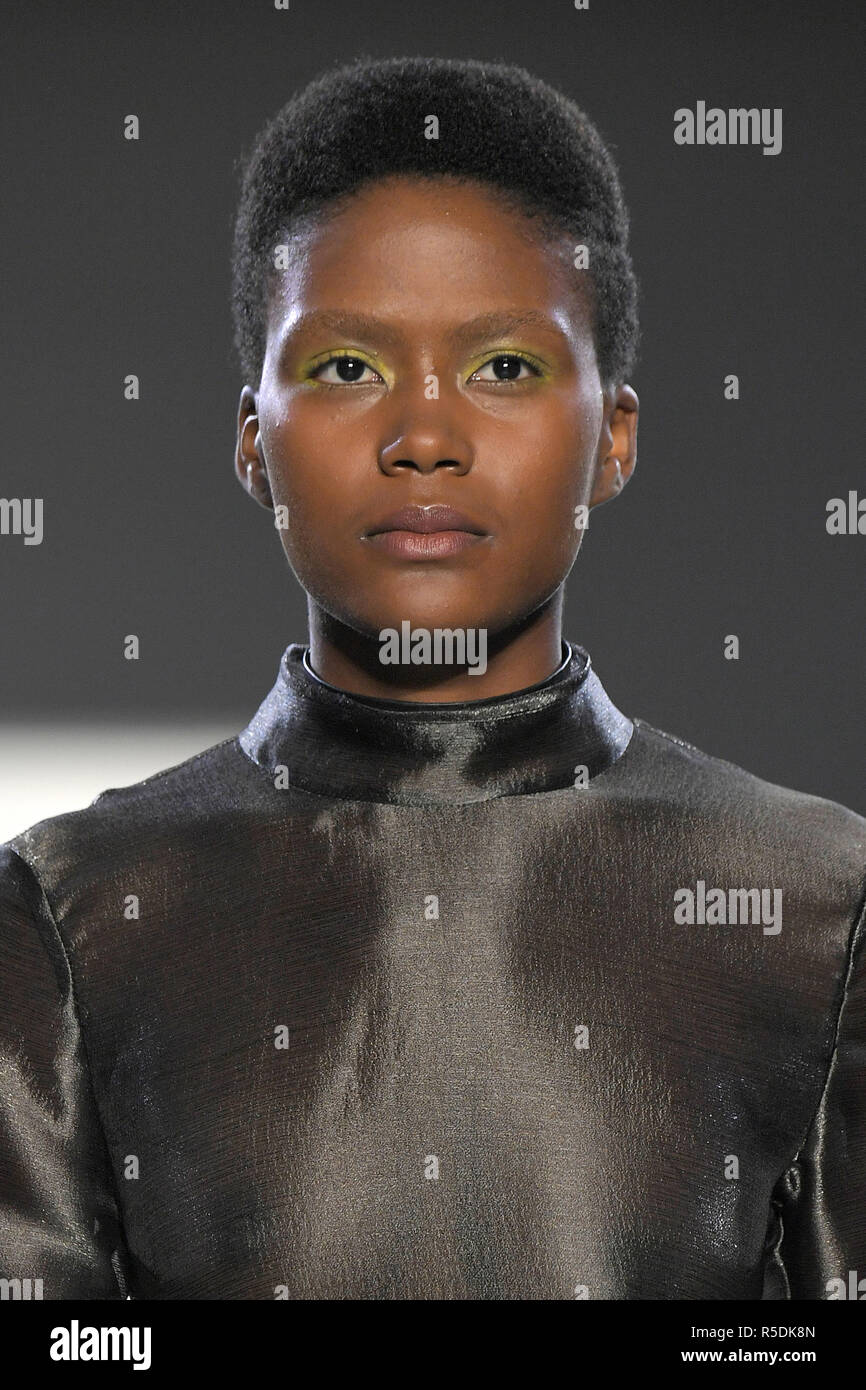 NEW YORK, NY - SEPTEMBER 11: A model walks the runway for Hogan ...