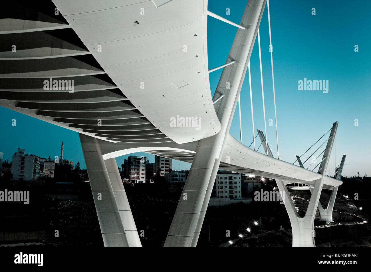 Jordan, Amman, Amman Suspension Bridge Stock Photo - Alamy