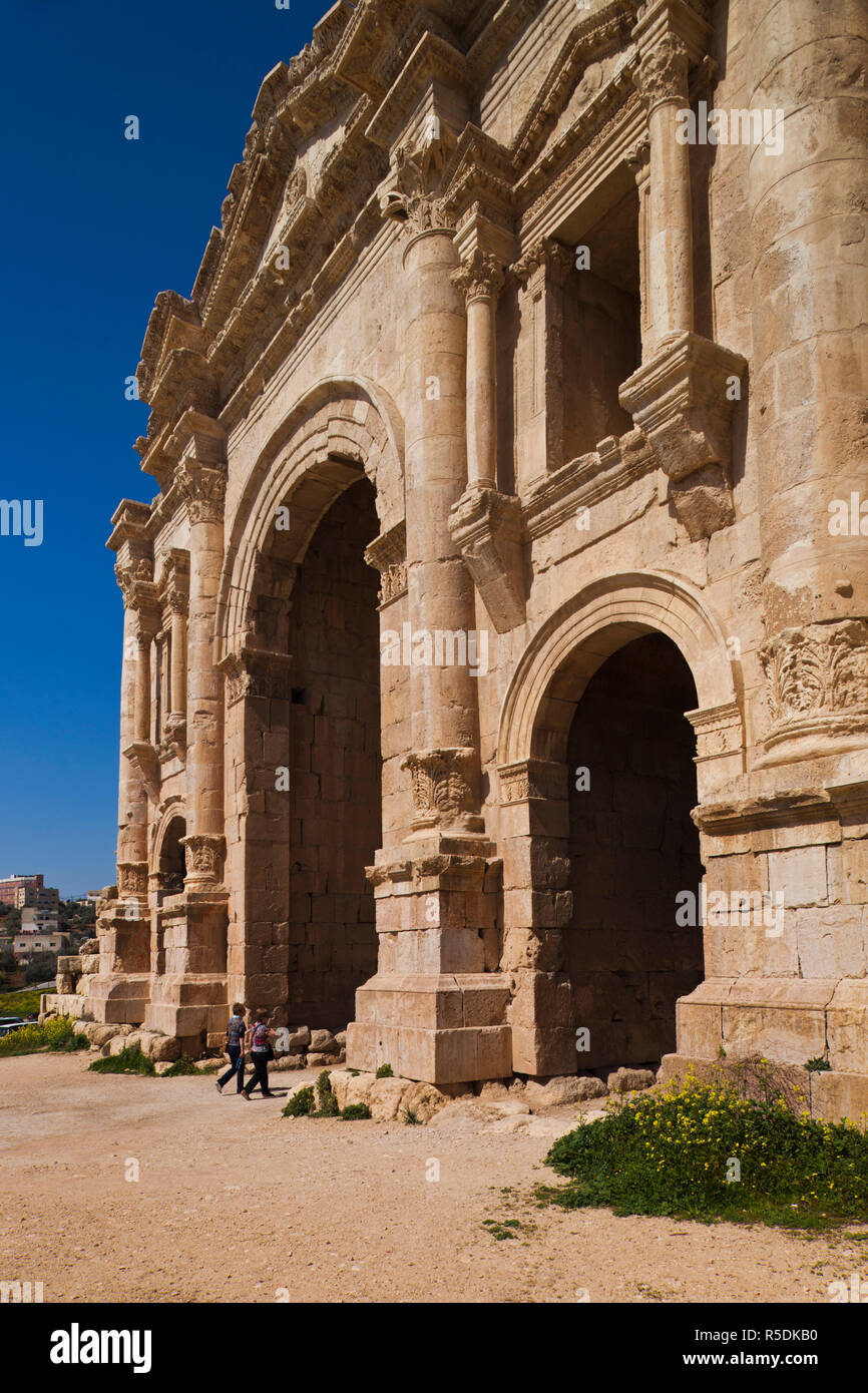 Jerash hadrians arch hi-res stock photography and images - Alamy