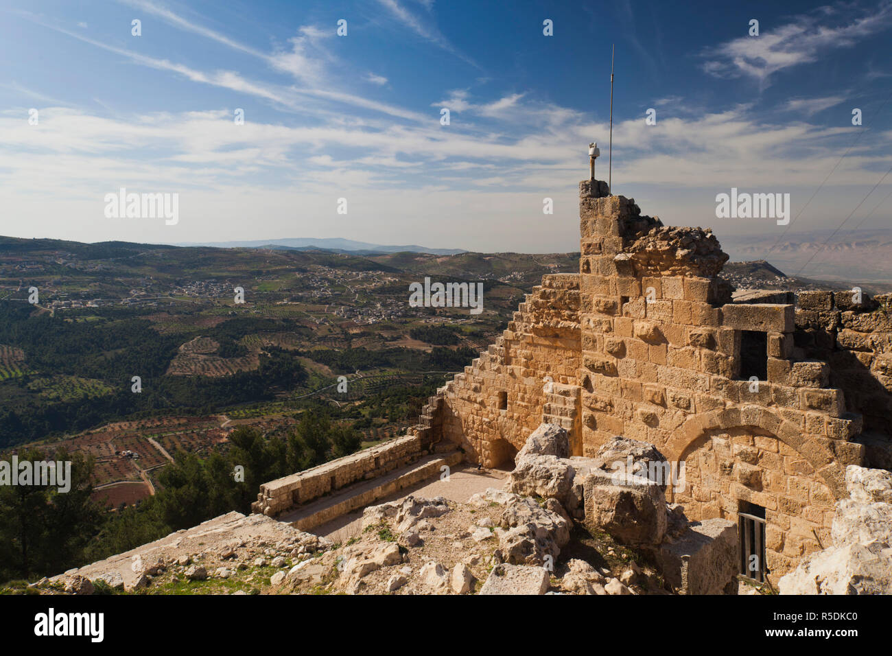 Jordan, Ajloun, Ajloun Castle, Qala-at Ar-Rabad, built 1188, exterior ...