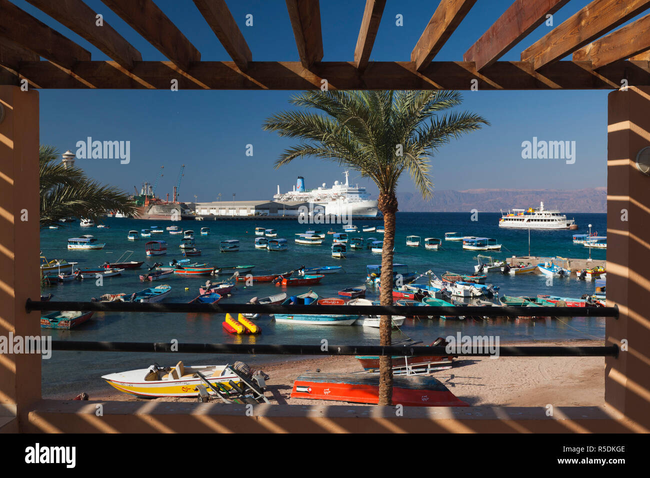 Jordan, Aqaba, Port of Aqaba Stock Photo - Alamy
