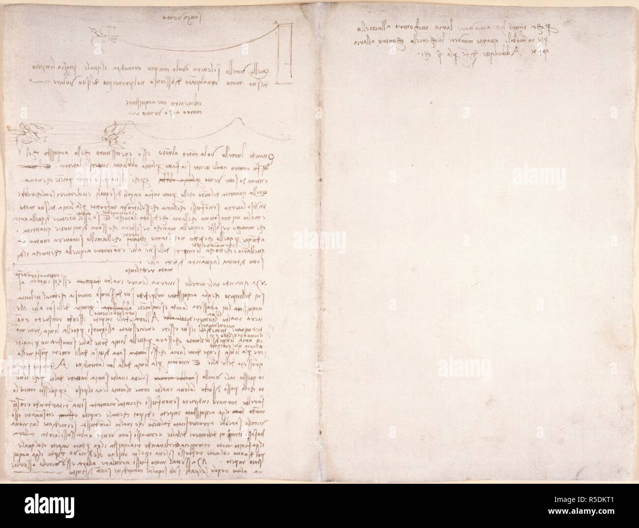 Leonardo da Vinci's notes. Notebook of Leonardo da Vinci. early 16th ...