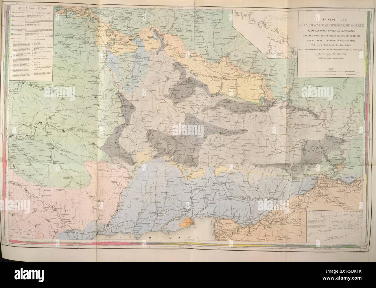 Geological map. Carte Atlas. Paris, 1842. Source: Cup.1248.a.4 ...
