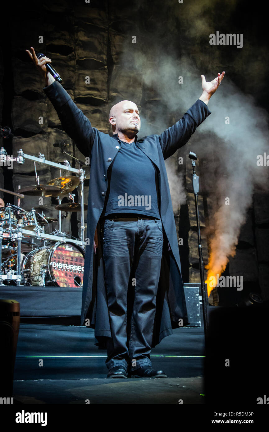 Disturbed live at Manchester Arena Stock Photo - Alamy