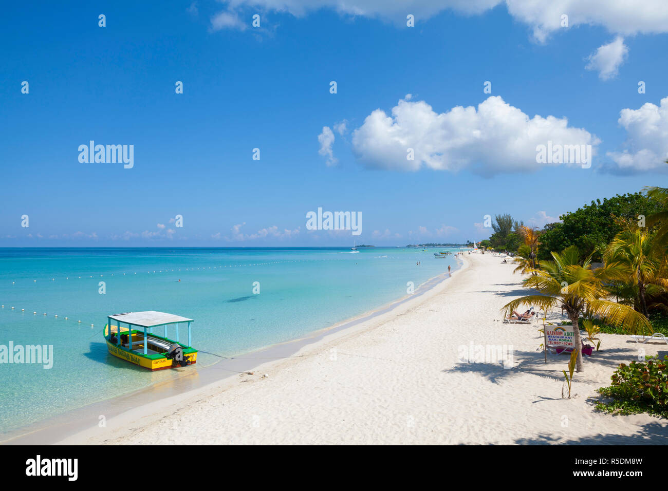 Long Bay, Negril, Westmoreland, Jamaica Stock Photo - Alamy