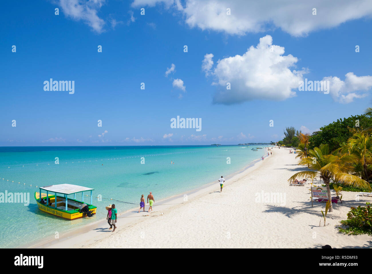 Long Bay, Negril, Westmoreland, Jamaica Stock Photo - Alamy