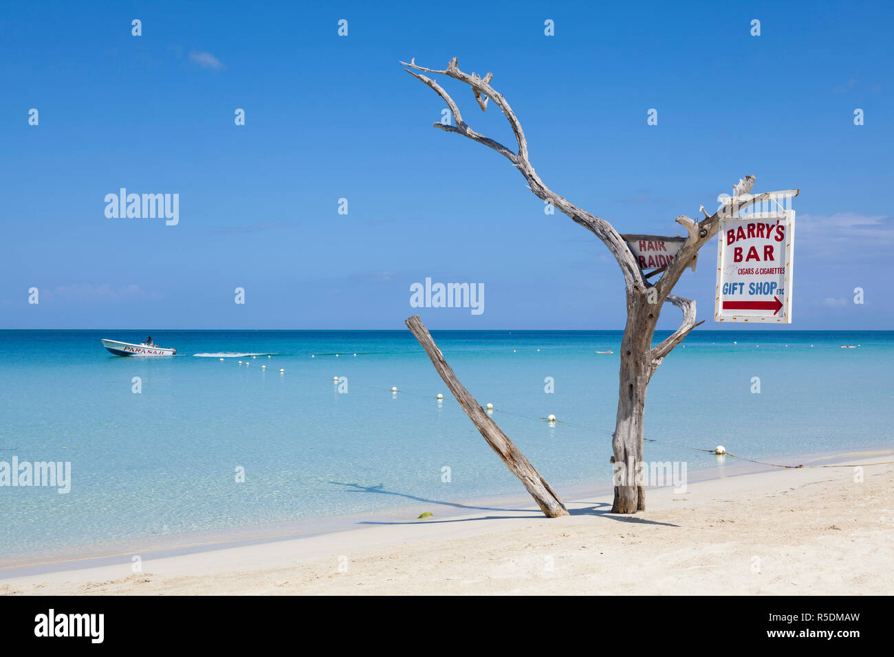 Long Bay, Negril, Westmoreland Parish, Jamaica, Caribbean Stock Photo ...