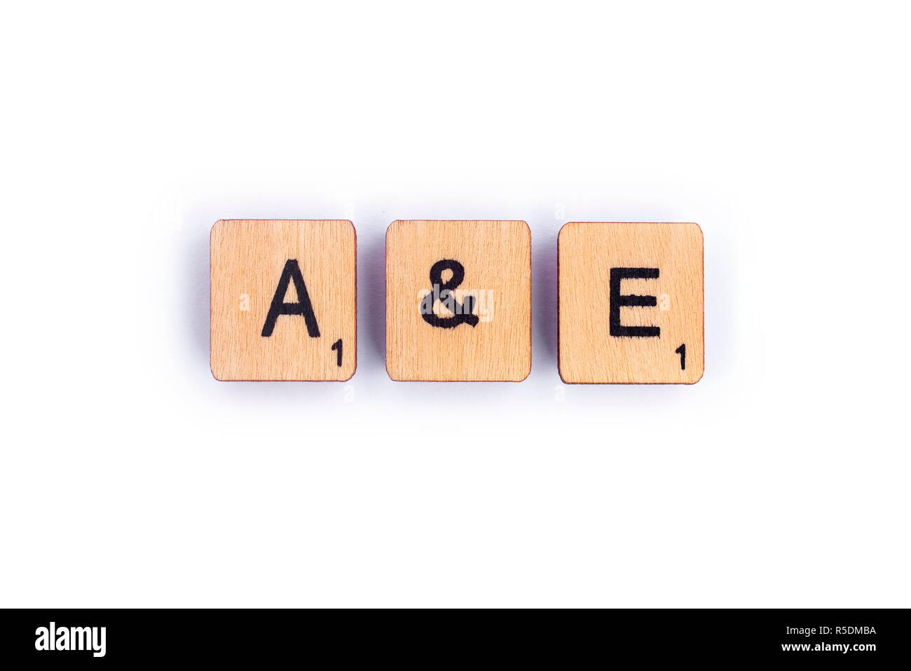 LONDON, UK - JULY 8TH 2018: The abbreviation A&E - Accident & Emergency ...