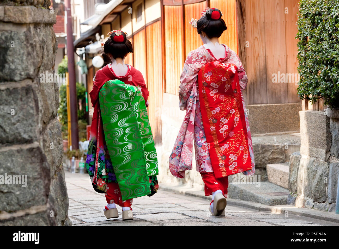 Two Geishas in Kyoto, Japan Stock Photo - Alamy