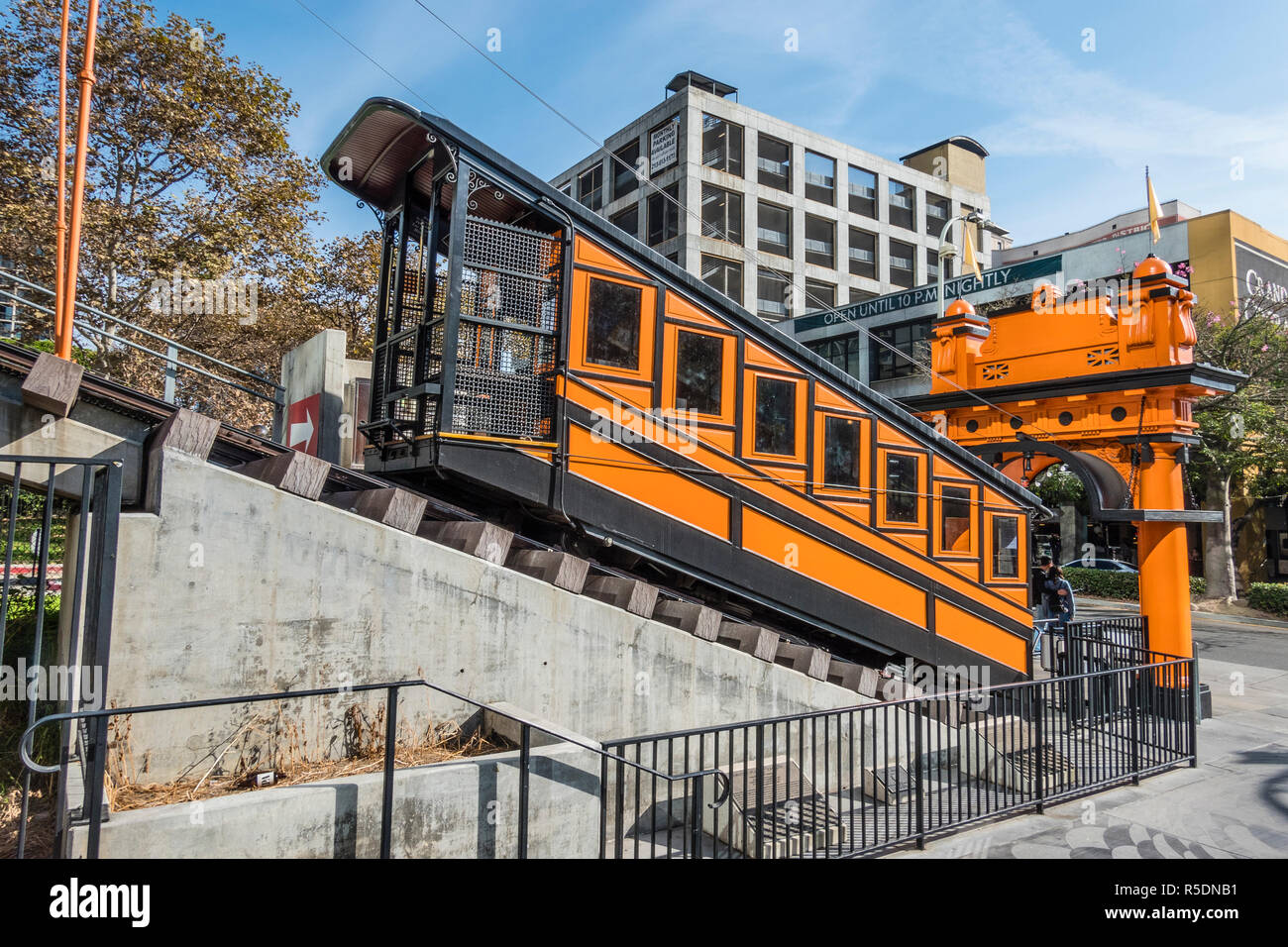 Angels Flight is a landmark 2 ft 6 in (762 mm) narrow gauge funicular ...