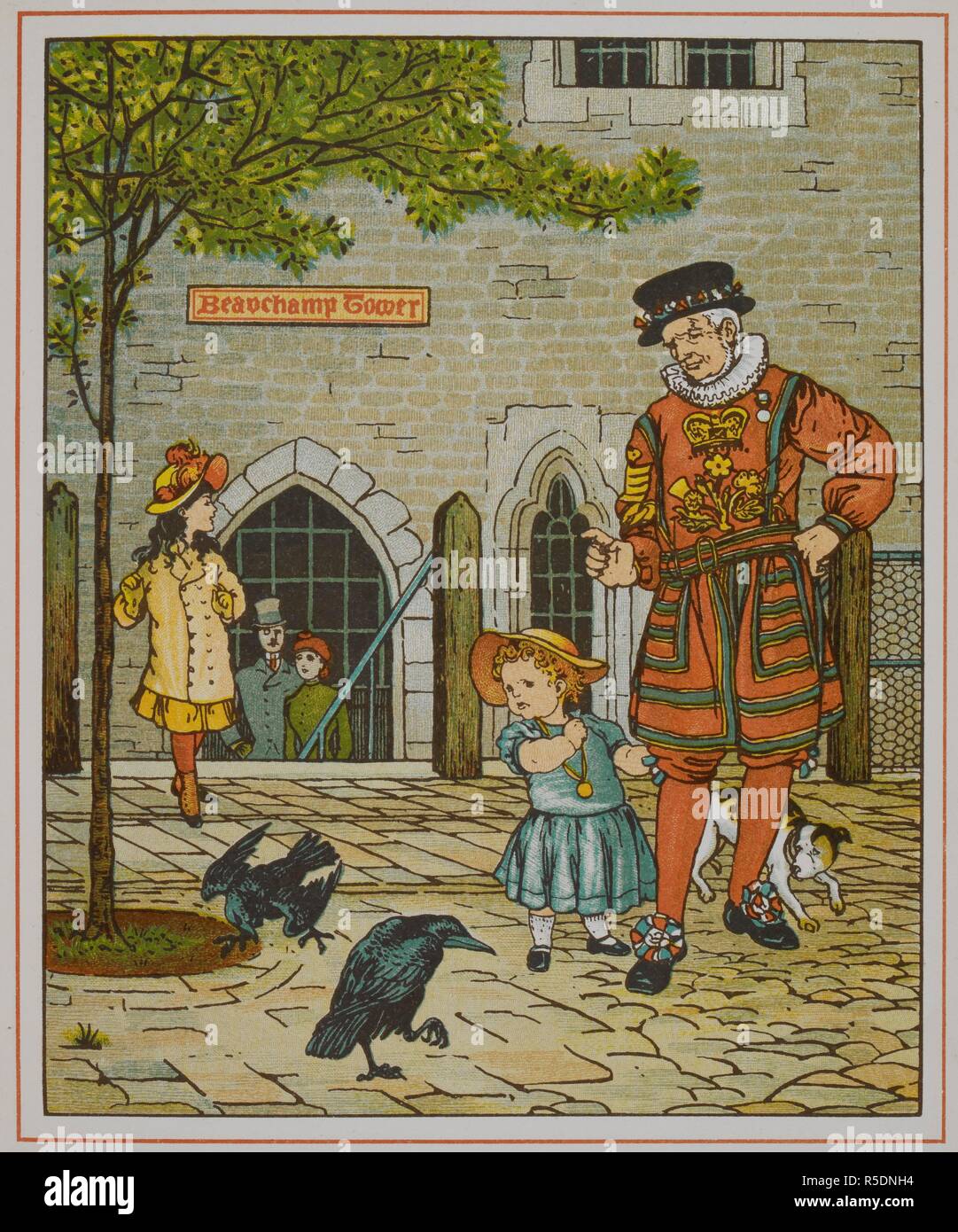 Tower of london beefeater raven hi-res stock photography and images - Alamy