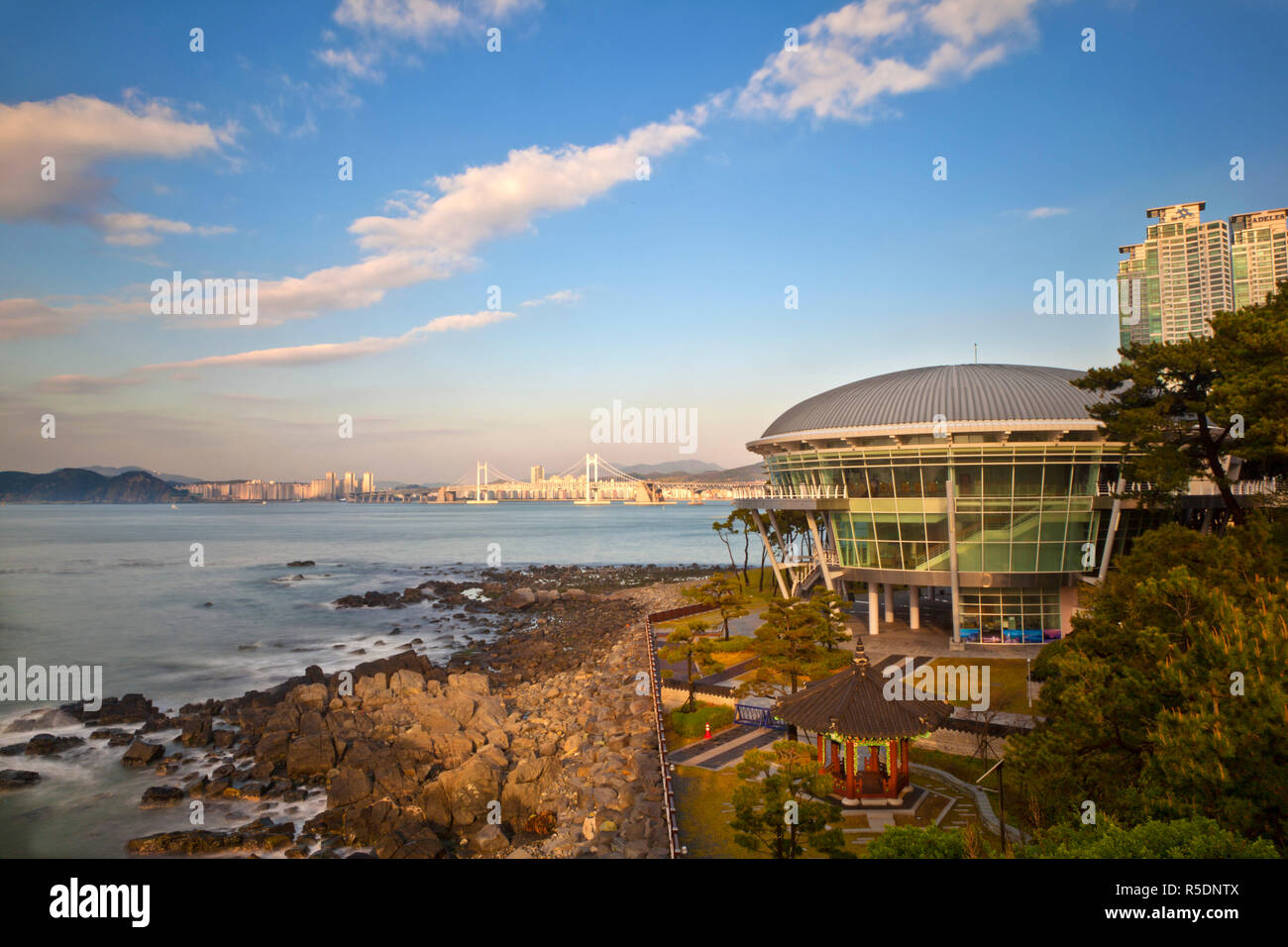 Korea, Gyeongsangnam-do, Busan, Haeundae, Dongbaek Park, Nurimaru Apec ...